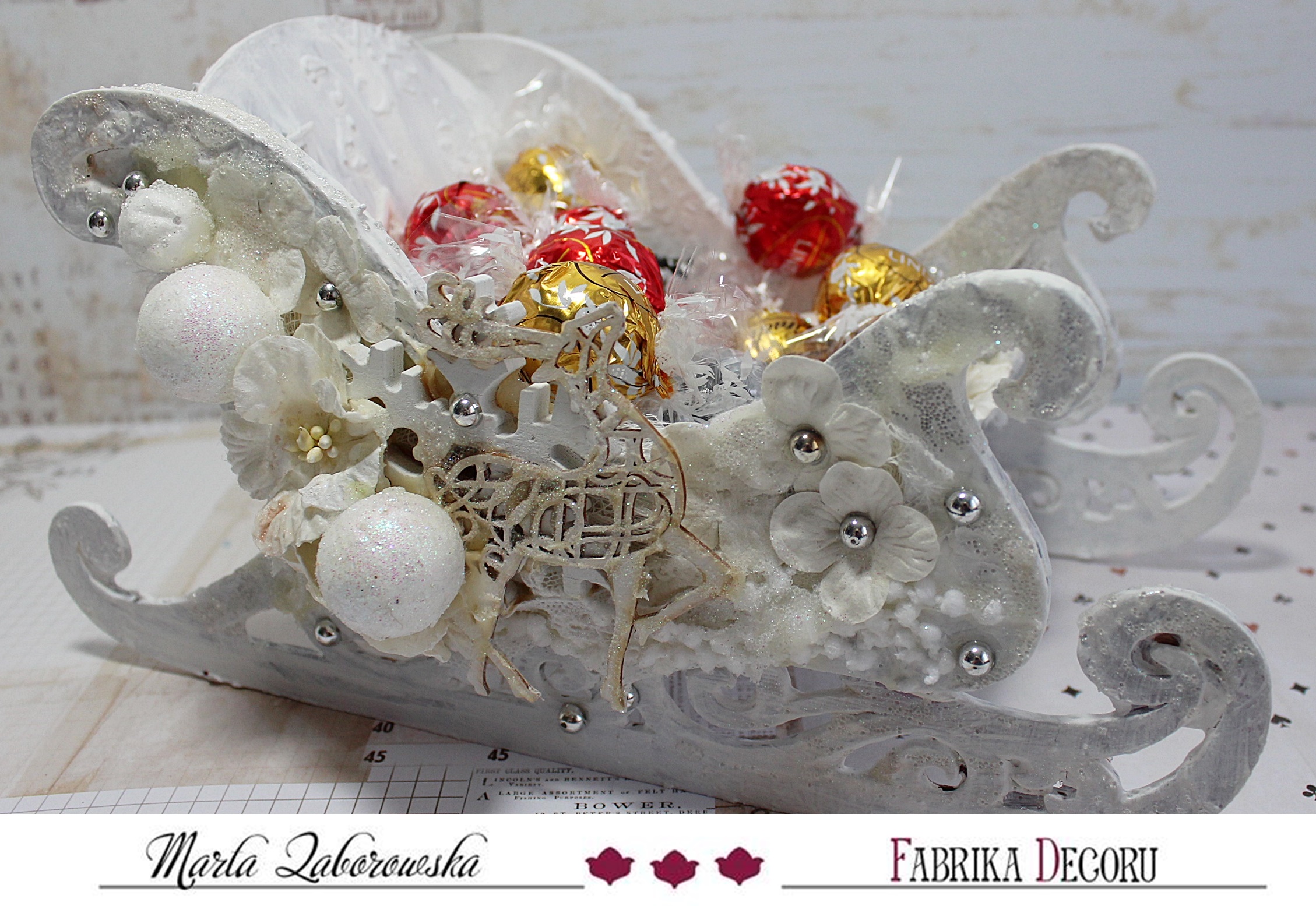 Santa sleight - mixed media inspiration from Marta